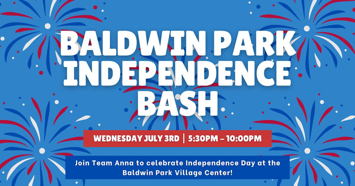 Join Rep. Anna V. Eskamani at Baldwin Park's Independence Bash · Anna For Florida